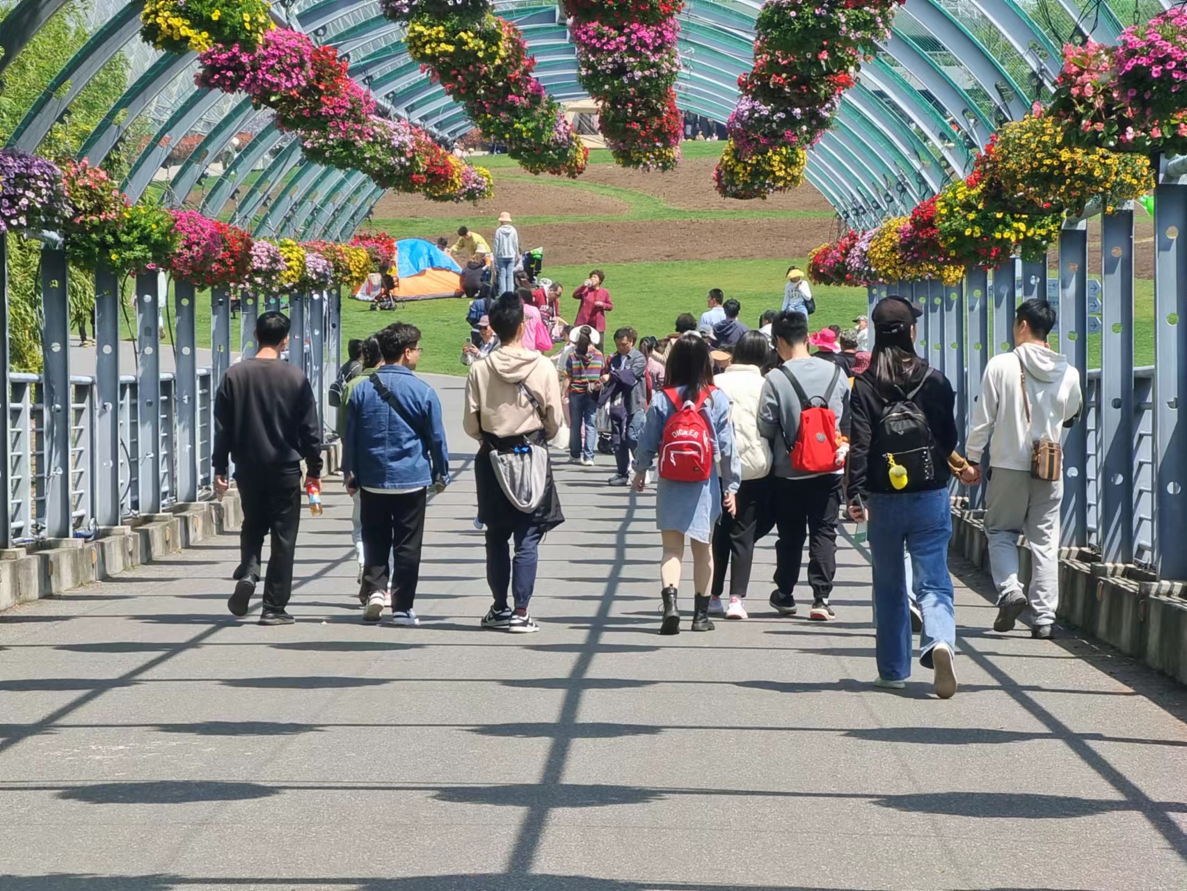 On April 9, members of Song Enming's group held a spring outing