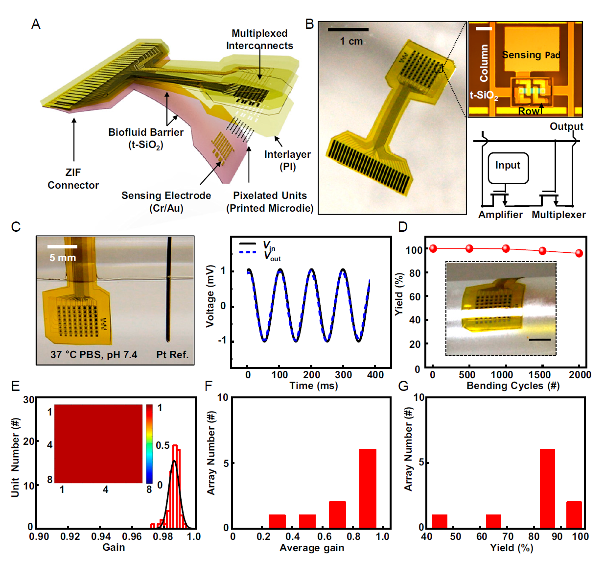 Flexible bioelectronic systems as implantable neural interfaces for large-scale brain recording